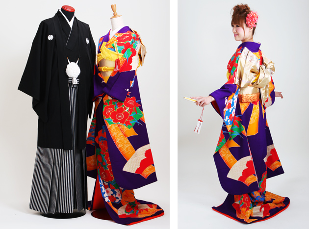 引き振袖レンタル 紫 色振袖 黒引き振袖 NT-61 花嫁 送料無料 引き振袖レンタル 紫 色振袖 黒引き振袖 NT-61 花嫁 送料無料