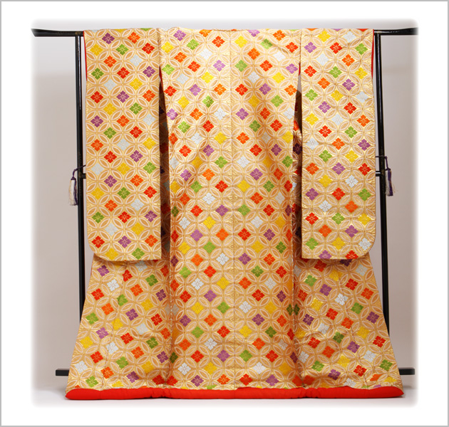 打掛 レンタル 色打掛 金色 亀甲 ゴールド NT-11 送料無料の通販はau