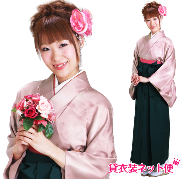 卒業式 袴セット 袴セットレディース 卒業式 袴 レンタル 先生 うす紫色 無地 送料無料 FAGDD12