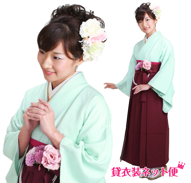 卒業式 袴セット 袴セットレディース 卒業式 袴 レンタル 先生 ブルー 無地 送料無料 FAG0068