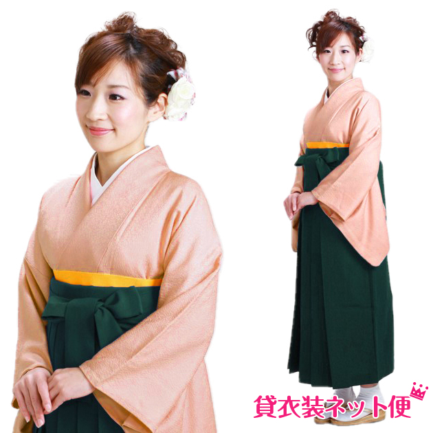 卒業式 袴セット 袴セットレディース 卒業式 袴 レンタル 先生 ピンク色 無地 送料無料 FAG0067