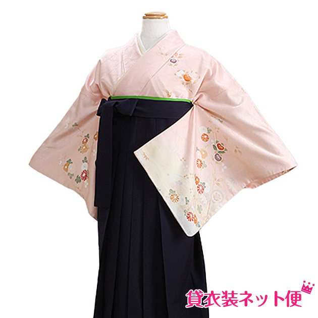 卒業式 袴セット 袴セットレディース 卒業式 袴 レンタル ピンク色 小菊 送料無料 FAGH108
