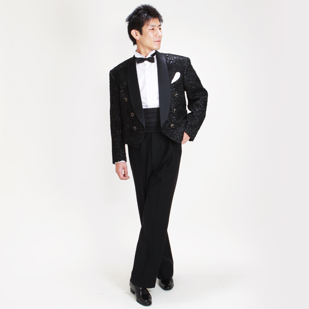 タキシード レンタル M・Lサイズ/165〜172cm/黒ゴールド NT-999998 送料無料 タキシード レンタル M・Lサイズ/165〜172cm/黒ゴールド NT-999998