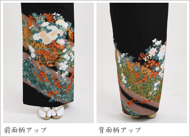 留袖 レンタル 小柄な方 NT-749 黒留袖フルセット 結婚式 40代 50代 60