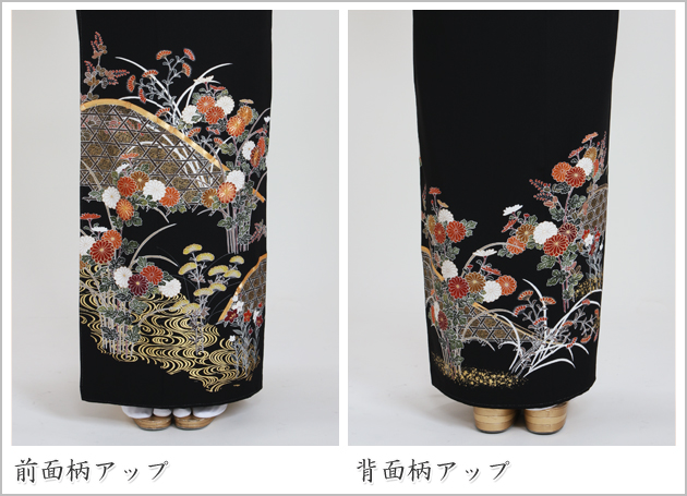 留袖 レンタル NT-865 黒留袖フルセット 結婚式 50代 60代 送料無料の