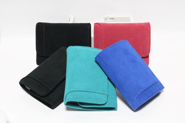 【Maturi マトゥーリ】 アルカンターラ ピスタシリーズ 三つ折り財布 コンパクト MR-099 選択カラー