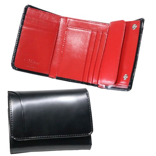 Maturi マトゥーリ エグゼクティブ コードバン 馬革 牛革 三つ折り財布 コンパクトウォレット MR-501 BK/RED 定価39800円の通販はau PAY マーケット - TAKE ...