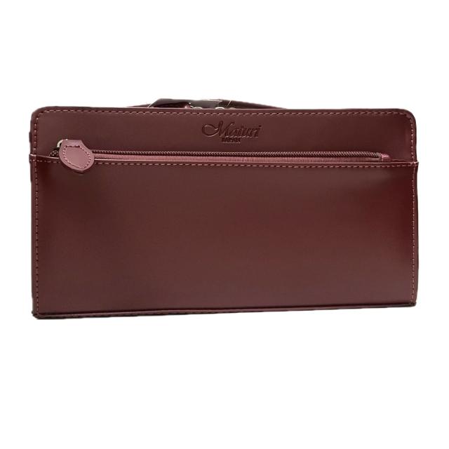 【Maturi マトゥーリ】 コードバン セカンドバッグ 馬革 牛革 ダブルファスナー MT-42 WINE 定価39800円