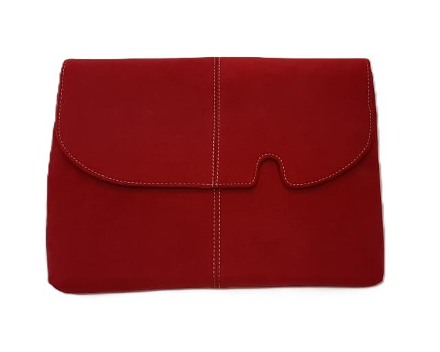 【Maturi マトゥーリ】 最高級 アルカンターラ ピスタシリーズ エグゼクティブ サコッシュ ショルダーバッグ MT-44 RED 定価79,800円