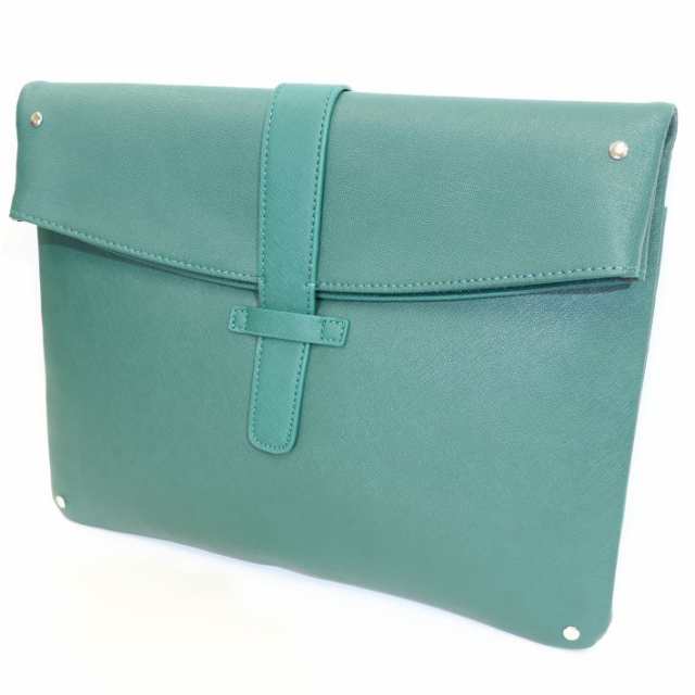 【Maturi マトゥーリ】クラッチバッグ ショルダーバッグ ビジネス A4サイズ 革 2way MT-37  GREEN 定価29800円