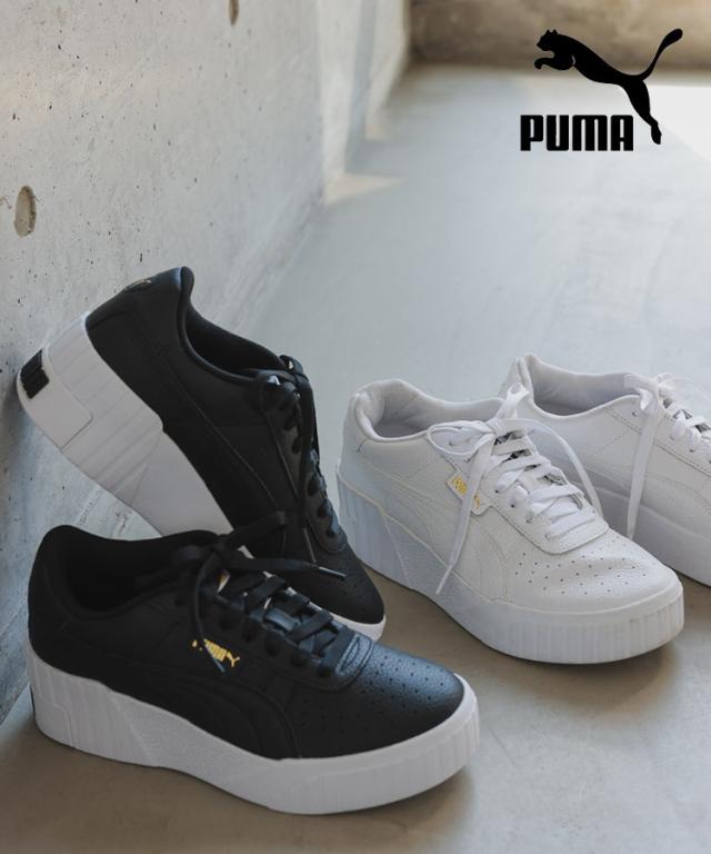 [ PUMA ]CALIウェッジウィメンズ I2110 入荷済 レディース シューズ スニーカー プーマ 厚底 ウェッジソール CALI puma 運動靴 通学 5cm ローカット ホワイト 23.0 23.5 24.0 24.5