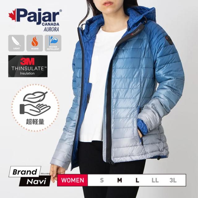 ジャケット 中綿 レディース ポケッタブル アウトドア アウター パジャール カナダ オーロラ Pajar  AURORA