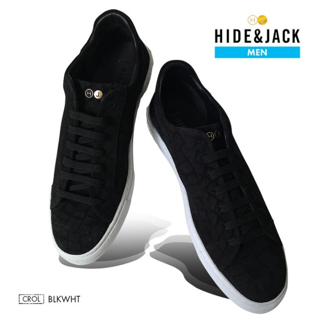 ハイドアンドジャック HIDE&JACK メンズ スニーカー イタリア シューズ クロコ スエード キレカジ クラシカル 並行輸入