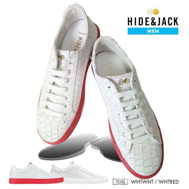 ハイドアンドジャック HIDE&JACK メンズ スニーカー ブランド イタリア シューズ クロコ キレカジ クラシカル 牛革