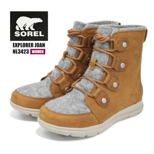 ソレル SOREL EXPLORER JOAN レディース 婦人 女性 雪 ブーツ NL3423 マイクロフリース エクスプローラー ジョアン あったか