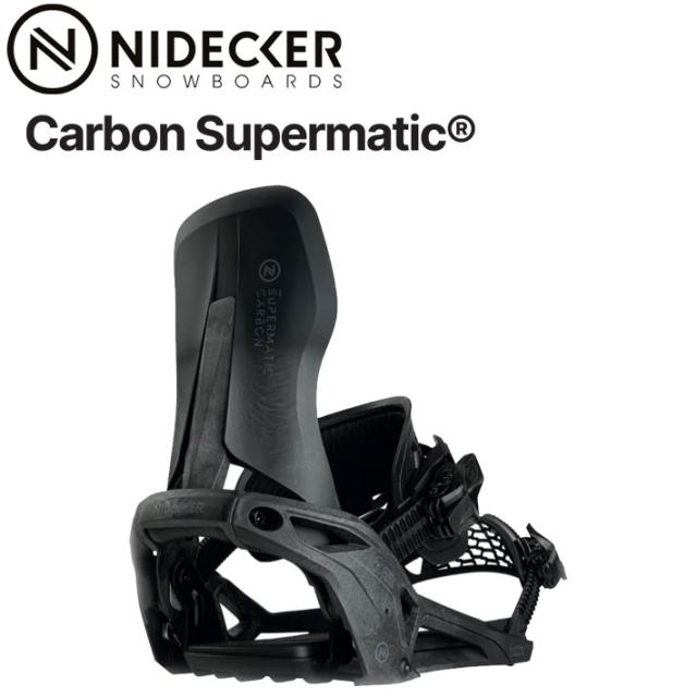 25-26 NIDECKER ナイデッカー ビンディング Carbon Supermatic カーボン スーパーマチック BINDING ステップイン スノーボード バインディング 2025 2026 日本正規品