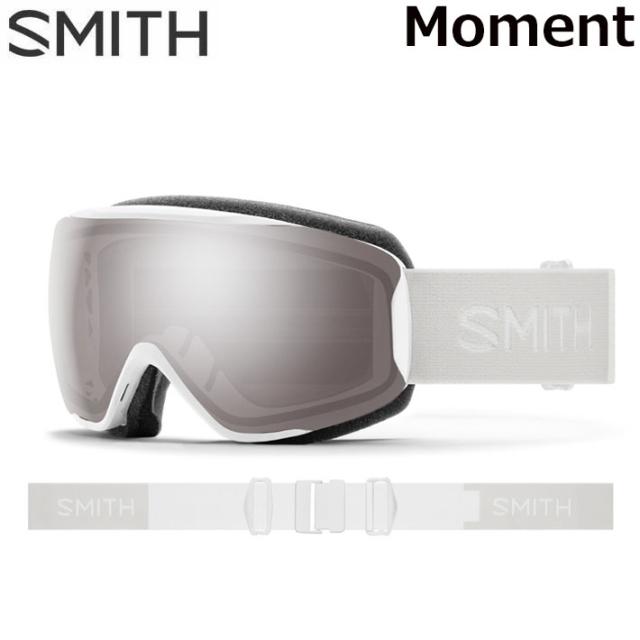 25-26 SMITH ゴーグル スミス Moment モーメント White Vapor アジアンフィット スノーボード 2025 2026 日本正規品 [010276081]