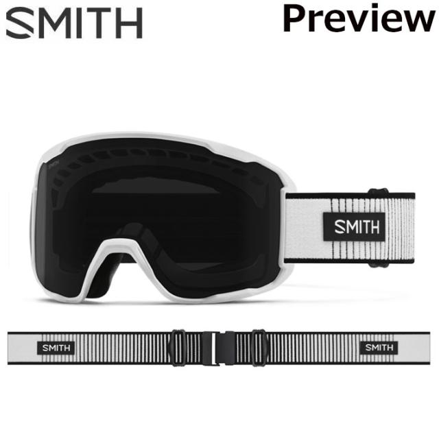 NEW 25-26 SMITH ゴーグル スミス Preview プレビュー White Fade Out アジアンフィット スノーボード 2025 2026 日本正規品 [010276064]