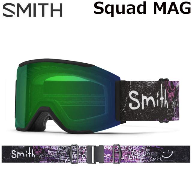 25-26 SMITH ゴーグル スミス Squad MAG スカッドマグ Dylan Siggars AC アジアンフィット スノーボード 2025 2026 日本正規品 [010276056]