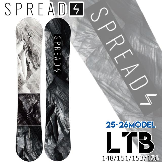 25-26 SPREAD スノーボード LTB エルティービー スプレッド BOARD 148cm 151cm 153cm 156cm 尾川慎二 プロデュース グラトリ 板 2025 2026 日本正規品