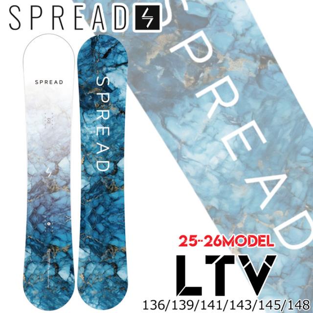 PV動画 25-26 SPREAD スノーボード LTV エルティーブイ BOARD スプレッド 136cm 139cm 141cm 143cm 145cm 148cm  尾川慎二 プロデュース レディースモデル グラトリ 板 2025 2026 日本正規品