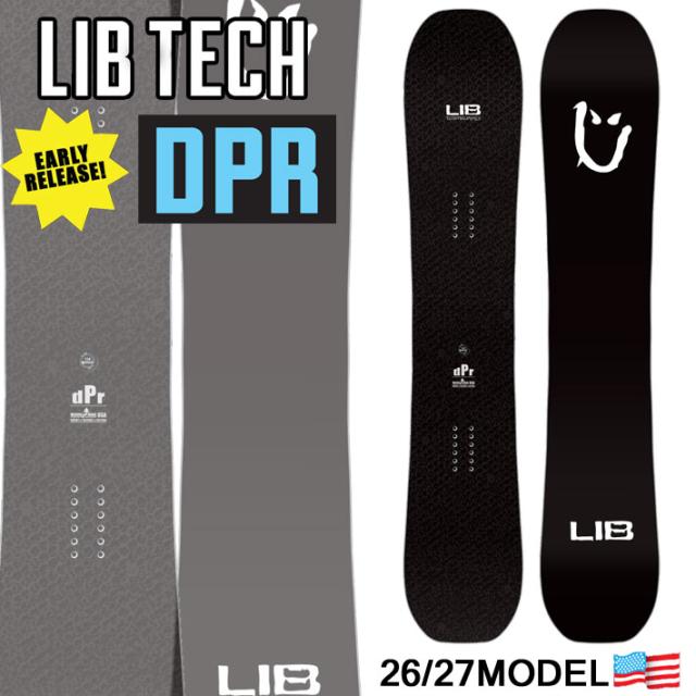 EARLY MODEL 26-27 LIB TECH リブテック スノーボード DPR 147cm 150cm 162W メンズ  板 2026 2027