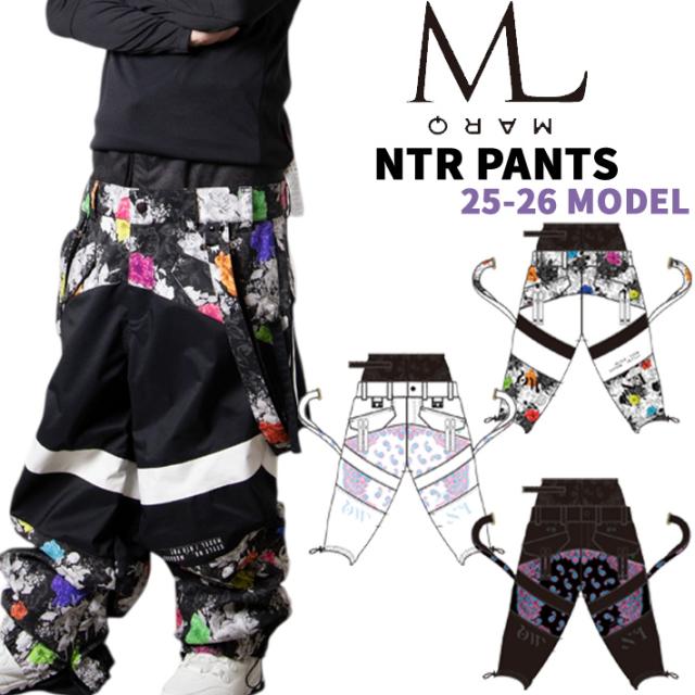 25-26 MARQLEEN NTR PANTS MQ06505 マークリーン スノーボードウェア エヌティーアール パンツ ユニセックス [005／995／505／007／997]