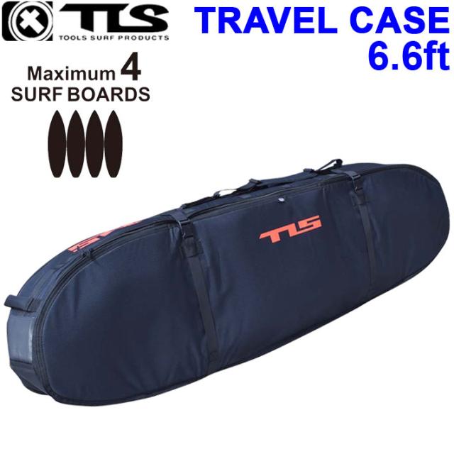 TOOLS ツールス 3/4 TRAVEL CASE トラベルケース サーフボードケース 6’6ft ショートボード 4本収納 ハードケース サーフィン