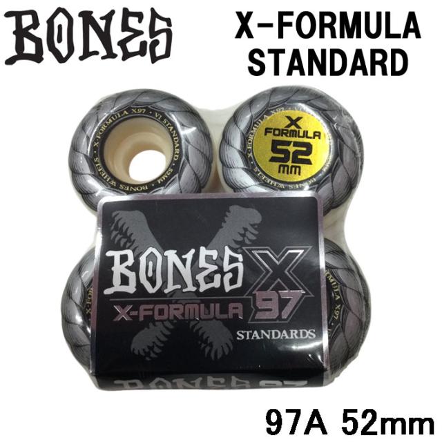 スケートボード ウィール BONES WHEEL X-FORMULA STANDARD ボーンズ ウィール 52mm 97A [7] スケボー 4個セット エックスフォーミュラー