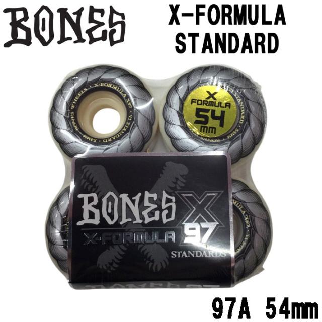 スケートボード ウィール BONES WHEEL X-FORMULA STANDARD ボーンズ ウィール 54mm 97A [9] スケボー 4個セット エックスフォーミュラー