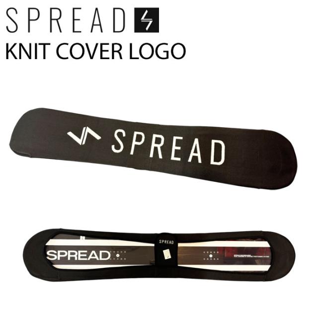 25-26 SPREAD BOARD スプレッド KNIT COVER LOGO [BLACK] ニットカバー ロゴ ソールカバー ニットケース スノーボード