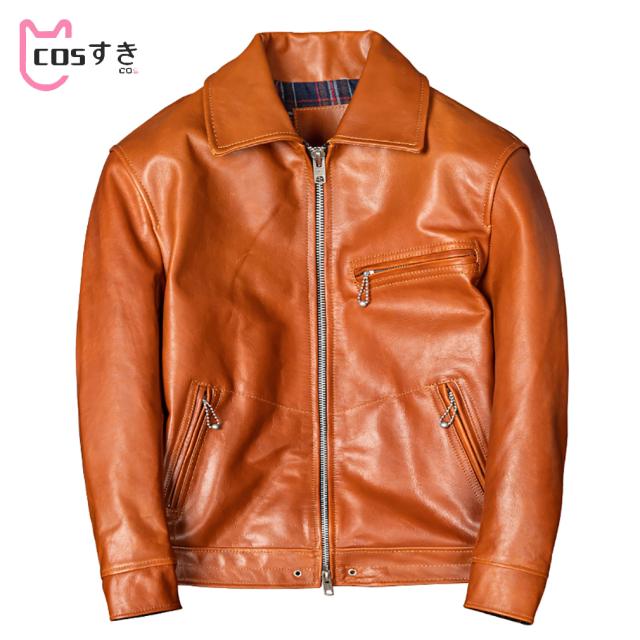本革ジャケットフライトジャケット レザージャケット 馬革 革ジャン 本革 レザーコート メンズ ラペル 高品質