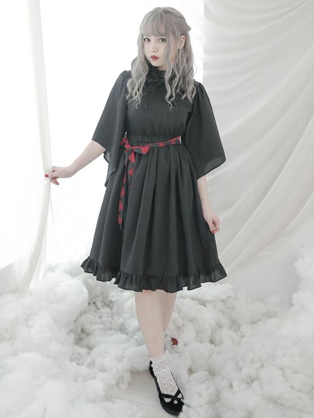 ゴシックロリータOPドレス長袖咲夜の魔女ロリータワンピース