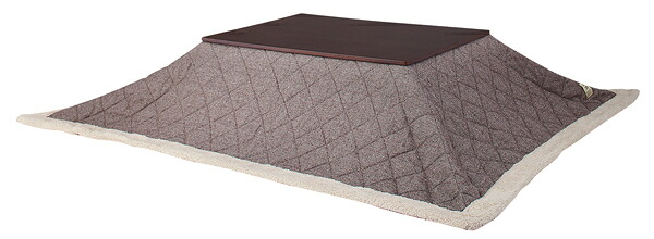 薄掛けコタツフトン 長方形 ツイード 190 × 230ｃｍ ブラウン  ベージュ シープボア ネッブ こたつ天板120 × 80cm用 こたつ掛け布団 コタツ こたつふとん 炬燵布団 掛け単品 おしゃれ モダン お返し 新生活応援フェア リモート応援アイテム クーポン配布中 新生活応援