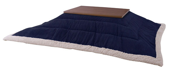 コタツ 薄掛コタツ布団 長方形 ネイビー (完成品) コタツ こたつ布団 正方形 230×190 防寒 シープボア こたつ用品 こたつ掛け布団 コタツ布団 コタツ カーキ/ネイビー/グレー/ベージュ/ホワイト 座椅子 120×80対応 おしゃれ ポリエステル