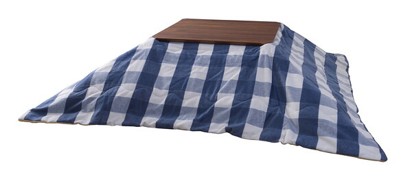 薄掛こたつ布団 正方形/BL メーカー直送 家具 おしゃれ インテリア 人気 おすすめ 東谷 azumaya 家具ナコレ 炬燵 コタツ 暖かい ぽかぽか 温かい チェック柄 フリース 保温 起毛生地 北欧 リビング シンプル ボリューム ウール カジュアル かわいい 1人暮らし 新生活応援