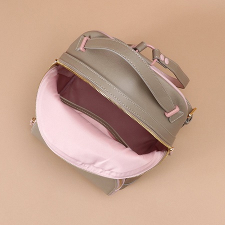 サマンサタバサ リュック バイカラーリュック 大 グレージュ Samantha