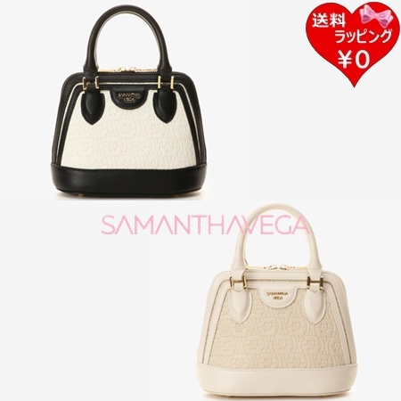 サマンサタバサ サマンサベガ Samantha Vega ショルダーバッグ ボストンバッグ ロゴ型押しミニボストンバッグ  ブランド 正規品 新品 ギフト プレゼント 人気 おすすめ 誕生日 記念日 クリスマス 送料無料 ラッピング無料