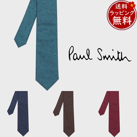 ポールスミス Paul Smith ネクタイ ランダムロゴ ドット タイ 日本製  ブランド 正規品 新品 ギフト プレゼント 人気 おすすめ 誕生日 記念日 クリスマス 送料無料 ラッピング無料