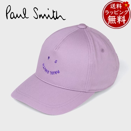 ポールスミス Paul Smith キャップ 帽子 ウィメンズ Happy ベースボールキャップ 綿100% ライトパープル  ブランド 正規品 新品 ギフト プレゼント 人気 おすすめ 誕生日 記念日 クリスマス 送料無料 ラッピング無料