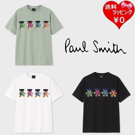 ポールスミス Paul Smith Tシャツ Painted Mini Bears 綿100%  ブランド 正規品 新品 ギフト プレゼント 人気 おすすめ 誕生日 記念日 クリスマス 送料無料 ラッピング無料