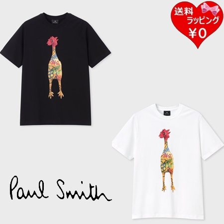 ポールスミス Paul Smith Tシャツ Graffiti Chicken コットン100%  ブランド 正規品 新品 ギフト プレゼント 人気 おすすめ 誕生日 記念日 クリスマス 送料無料 ラッピング無料