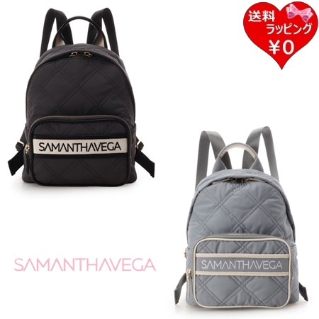 サマンサベガ Samantha Vega リュック ロゴテープキルティングミニリュック  ブランド 正規品 新品 ギフト プレゼント 人気 おすすめ 誕生日 記念日 クリスマス 送料無料 ラッピング無料