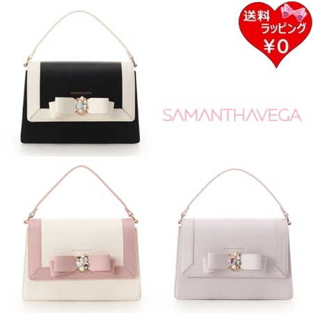 サマンサベガ Samantha Vega ショルダーバッグ ハンドバッグ バイカラージュエルリボンショルダーバッグ 2way  ブランド 正規品 新品 ギフト プレゼント 人気 おすすめ 誕生日 記念日 クリスマス 送料無料 ラッピング無料