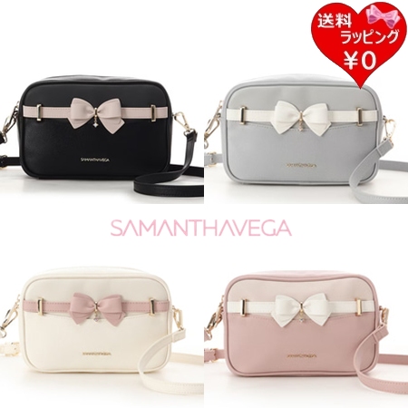 サマンサベガ Samantha Vega ショルダーバッグ バイカラーアクセントリボンミニショルダーバッグ  ブランド 正規品 新品 ギフト プレゼント 人気 おすすめ 誕生日 記念日 クリスマス 送料無料 ラッピング無料