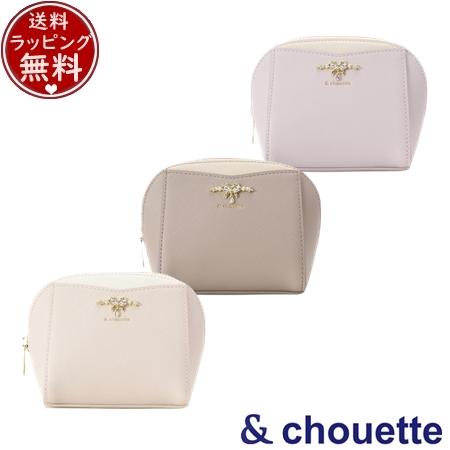 サマンサタバサ アンドシュエット &chouette 小物入れ リボンスウィングビジュー付き ポーチ  ブランド 正規品 新品 ギフト プレゼント 人気 おすすめ 誕生日 記念日 クリスマス 送料無料 ラッピング無料