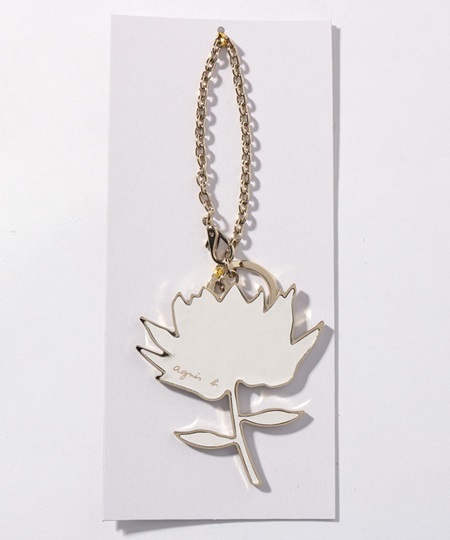 アニエスべー チャーム フラワーバッグチャーム ホワイト agnes b ブランド 正規品 新品 ギフト プレゼント 人気 おすすめ 誕生日 記念日 クリスマス 送料無料 ラッピング無料