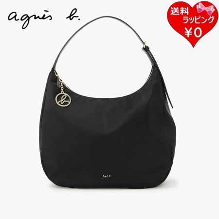 アニエスベー agnes b ショルダーバッグ ナイロン ラージ ブラック  ブランド 正規品 新品 ギフト プレゼント 人気 おすすめ 誕生日 記念日 クリスマス 送料無料 ラッピング無料