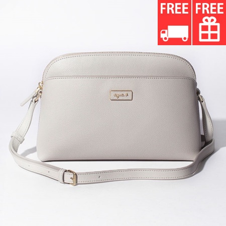 アニエスべー agnes b ショルダーバッグ ライトグレー ブランド 正規品 新品 ギフト プレゼント 人気 おすすめ 誕生日 記念日 クリスマス 送料無料 ラッピング無料