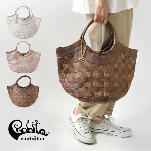 10%OFFクーポン 【robita ロビタ ロビータ】メッシュ レザー リングハンドル トートバッグ L (STA-237)正規取扱店 レディース バック かの通販はau PAY マーケット ...